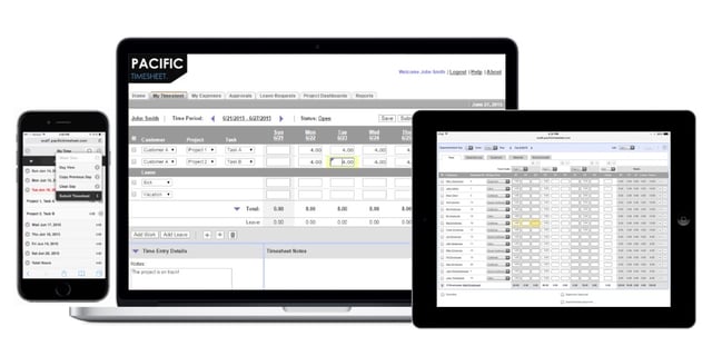 Try Pacific Timesheet Free for 30 Days